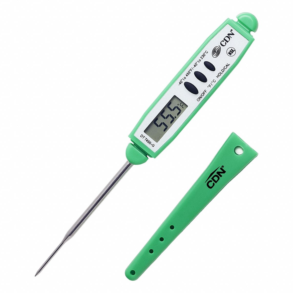 CDN, Fish or Poultry/Food Safety/Meat, LCD, Pocket Thermometer - 817PY7 ...