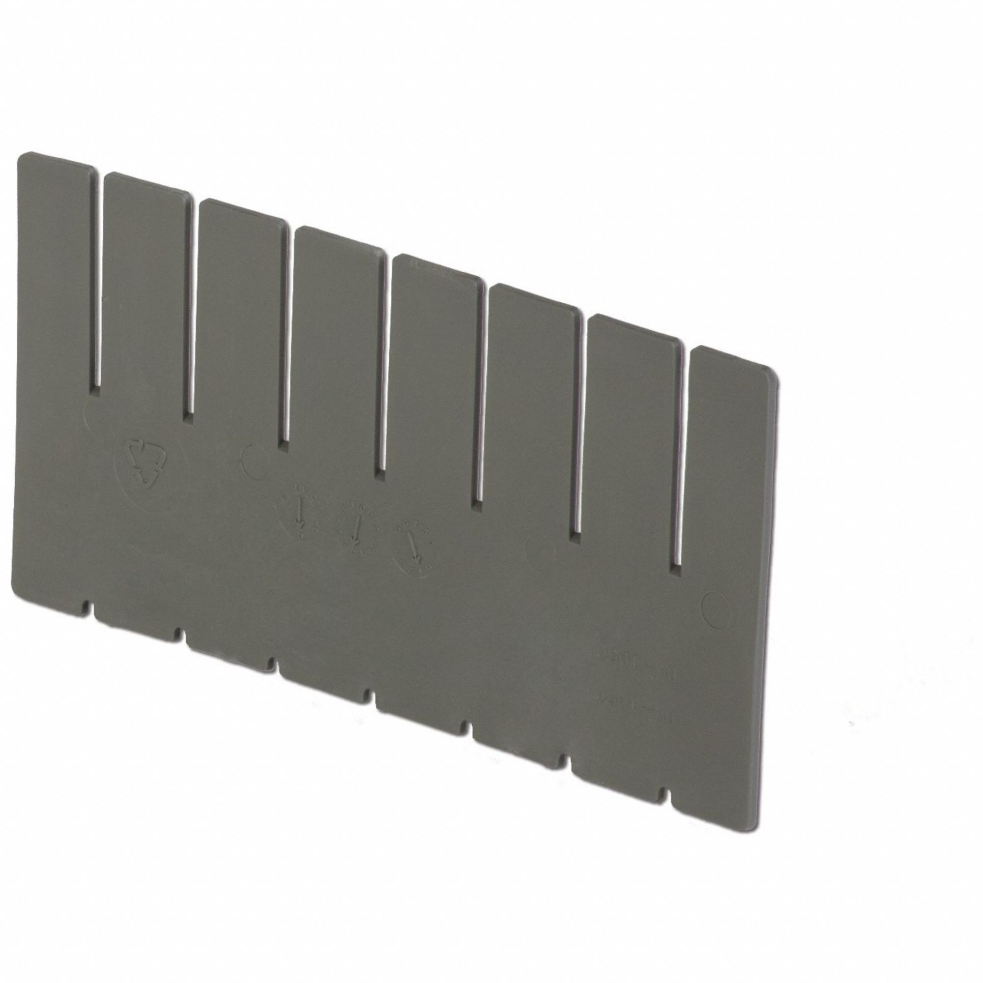 LEWISBINS, 9 5/8 in x 6 3/8 in, Gray, Divider - 8AJX1|DV1070. Grey ...
