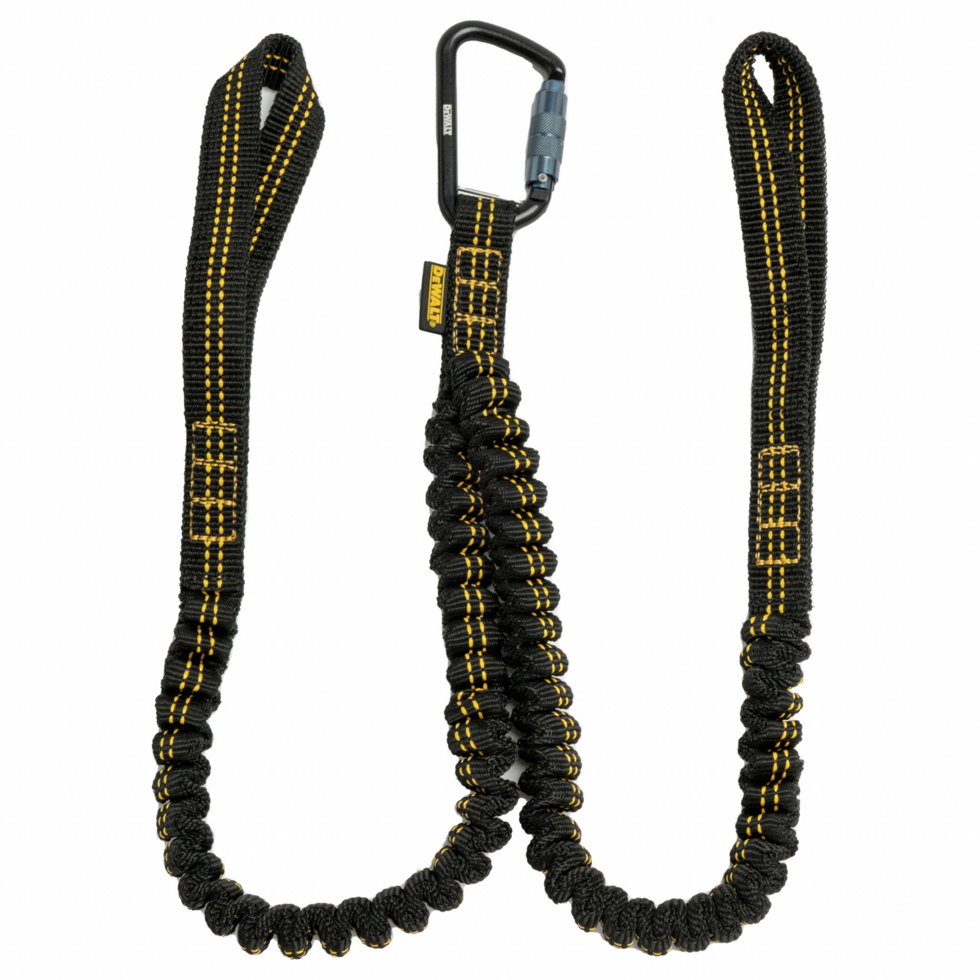 DEWALT, Black, Carabiner, Twin Leg Tool Lanyard, 25 lb. capacity ...