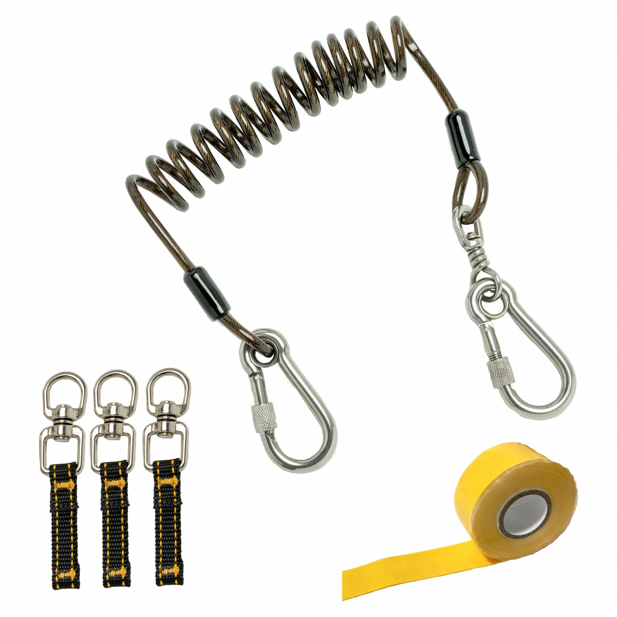 DEWALT, Coiled Tether, Carabiner Attachment, Coiled Tool Tethering Kit ...