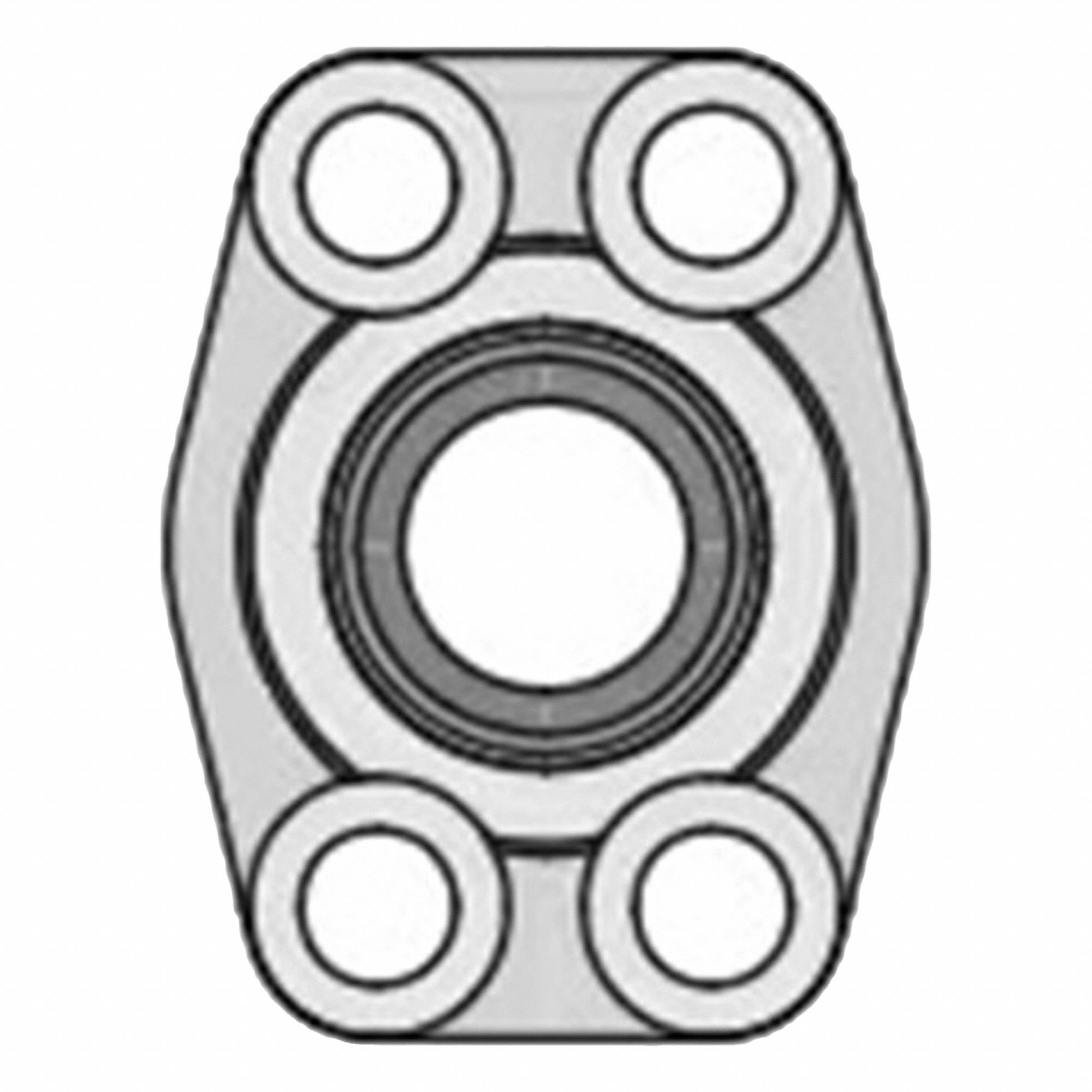 PARKER HYDRAULIC FLANGES AND COMPONENTS, STEEL, FLANGE, 3.813 IN L ...