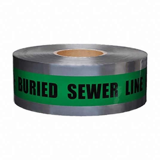 1,000 ft Tape Lg, Green, Non-Detectable Buried Tape - 817NH1|SD3105G4 ...
