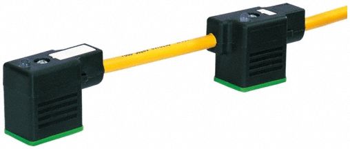 MURRELEKTRONIK, (2) DIN Form BI Female Right Angle x Bare Wire, 5 m ...