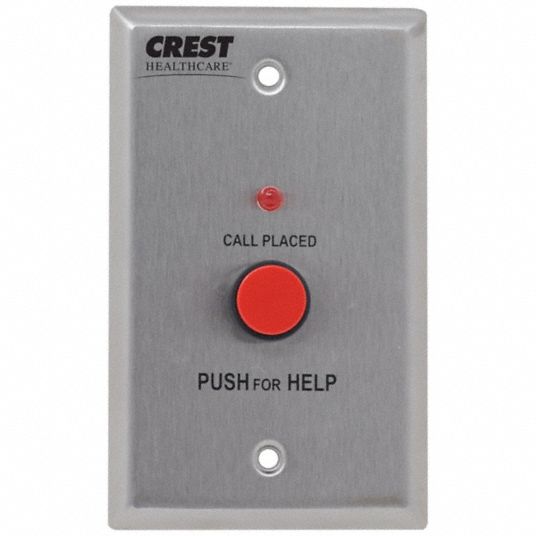 CREST HEALTHCARE SUPPLY, Compatible with Nurse Call System, 2 3/4 in ...