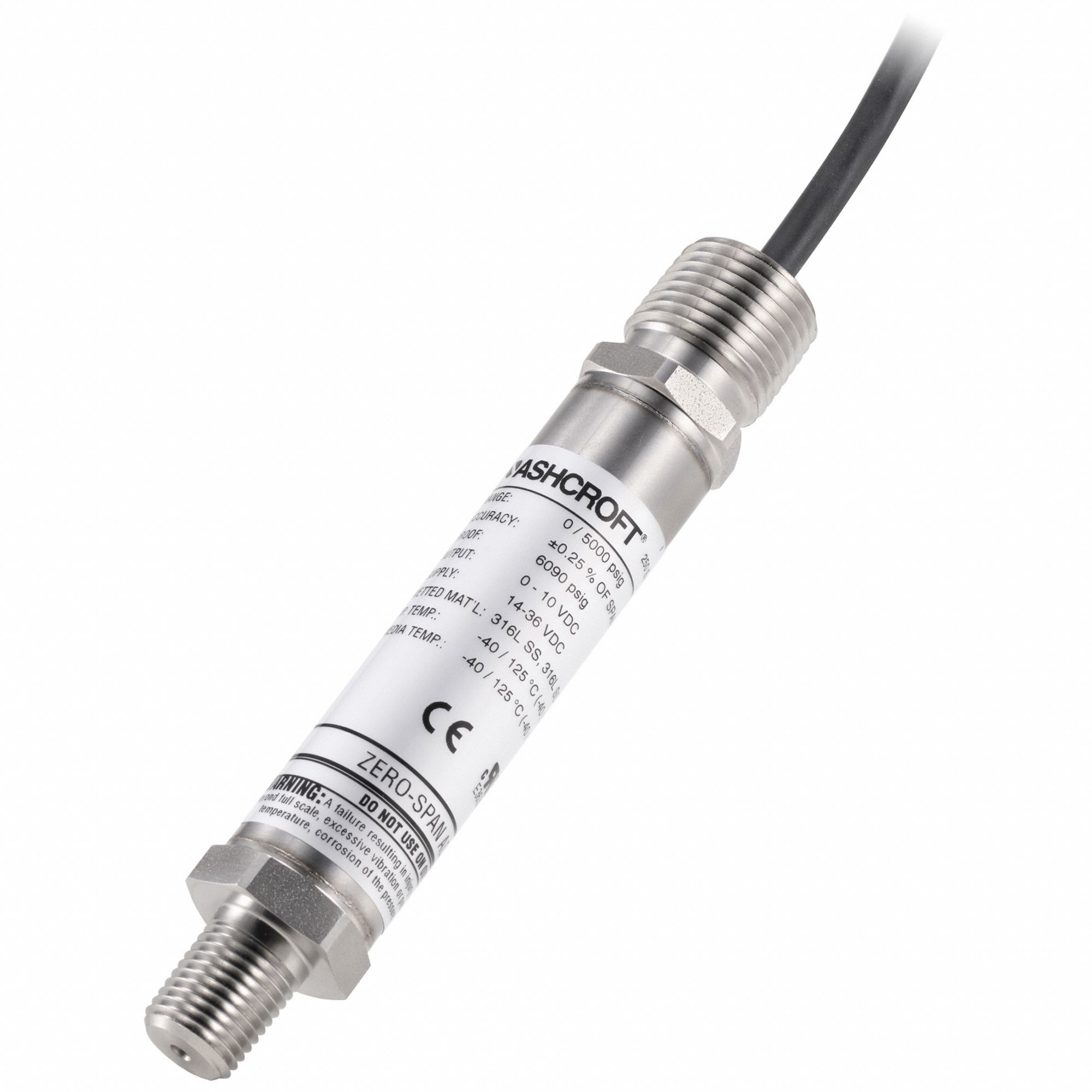 0 psi to 5,000 psi, 0 to 10VDC, Pressure Transmitter - 797RP0 ...