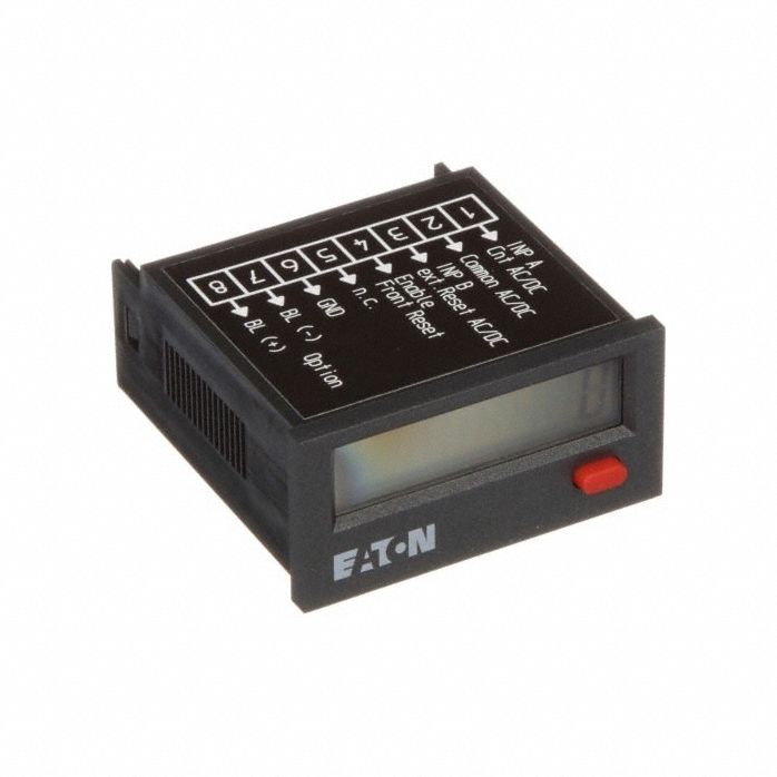 EATON, Totalizers, Front Panel Mounting, Digital Counter/Timer - 2MRU6 ...