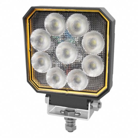 ECCO, Square, Flood, Vehicle Work Light - 860GM7|E92006-BT - Grainger