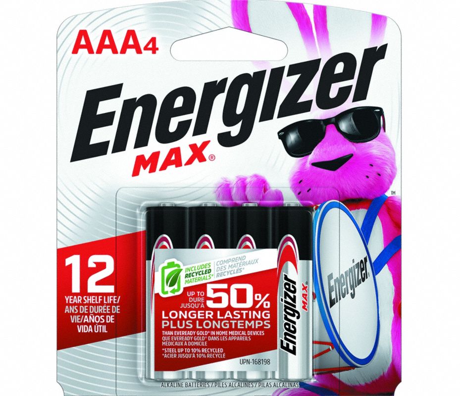 ENERGIZER Batería Alcalina AAA Max Paquete con 4 - 22M701 | E92BP-4 ...