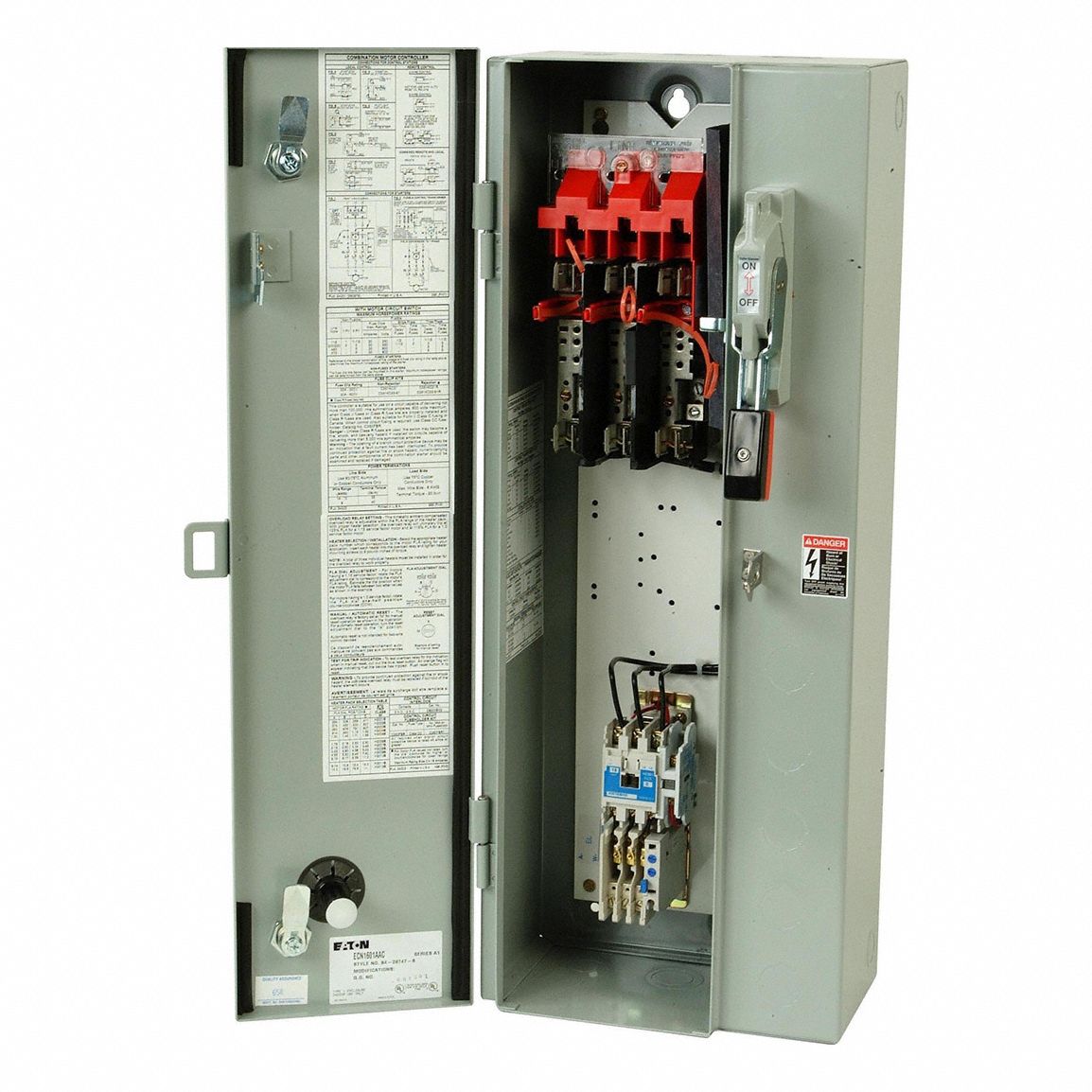 EATON, Fusible Disconnect, 3 Poles, NEMA Combination Starter - 40Z818 ...