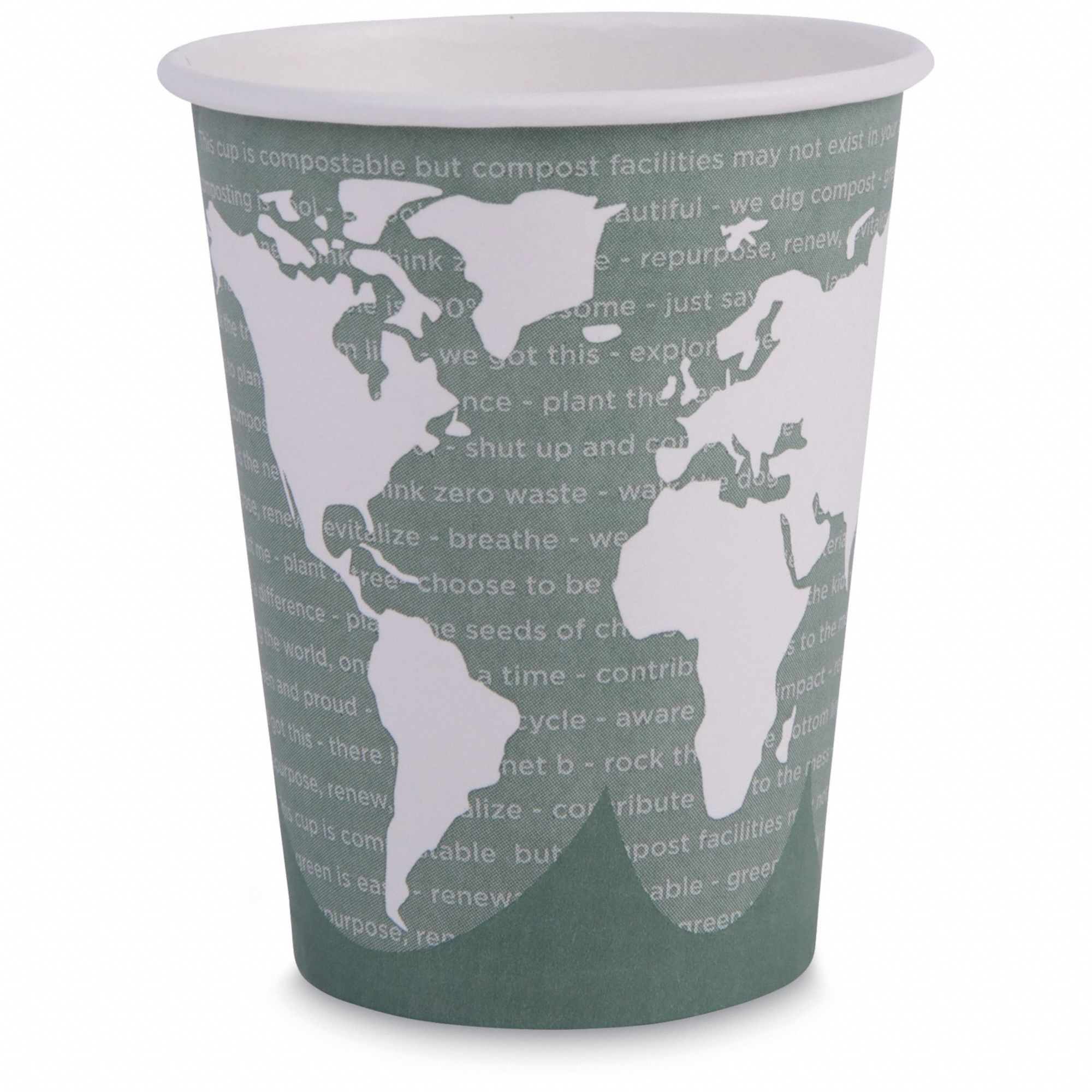 ECO-PRODUCTS, Cup,12 oz. Eco Hot Cup,PK50 - 43PT34|EP-BHC12-WAPK - Grainger