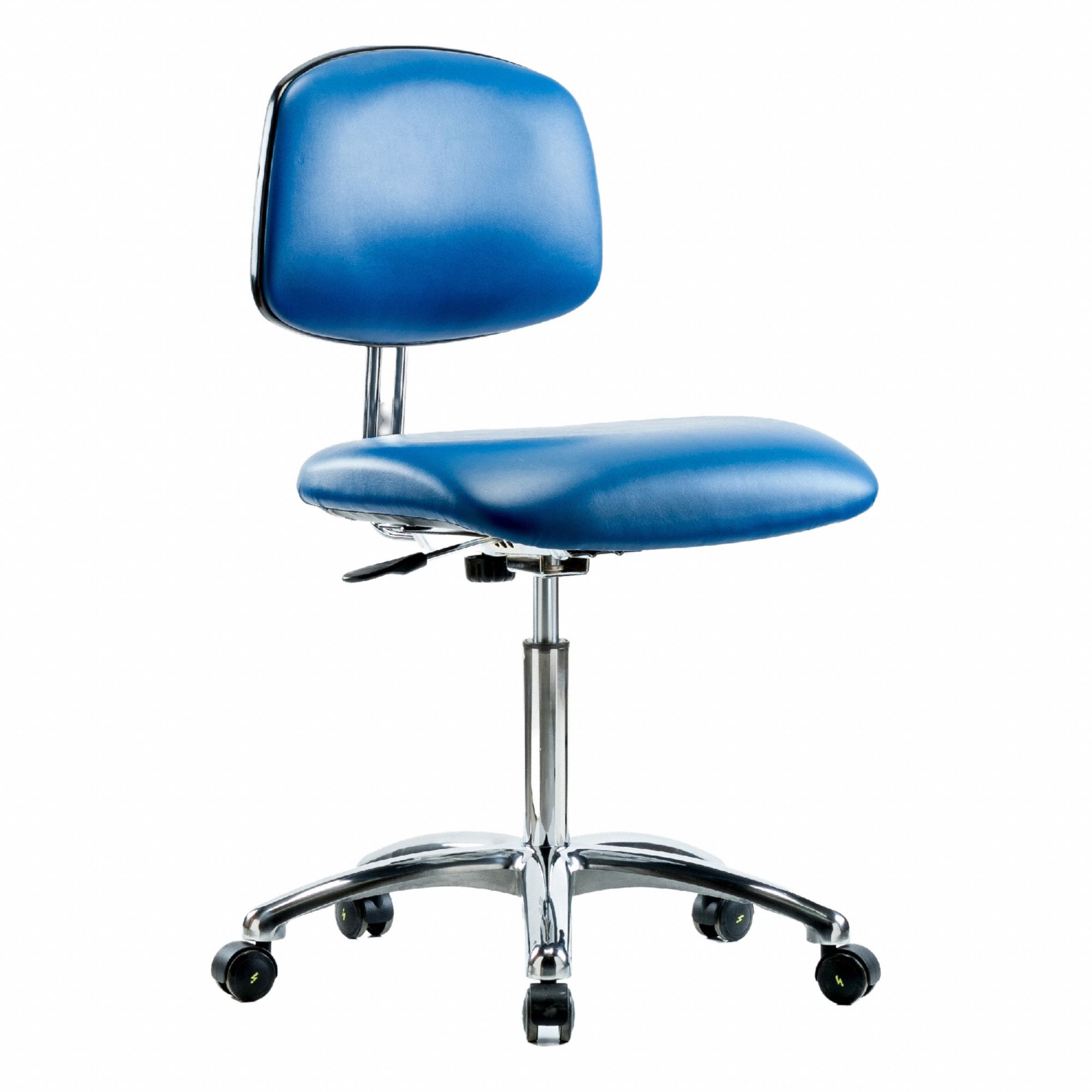 Vinyl, Armless, ESD/Cleanroom Task Chair - 359F69|BR-ECR-VMBCH-CR-NF-EC ...