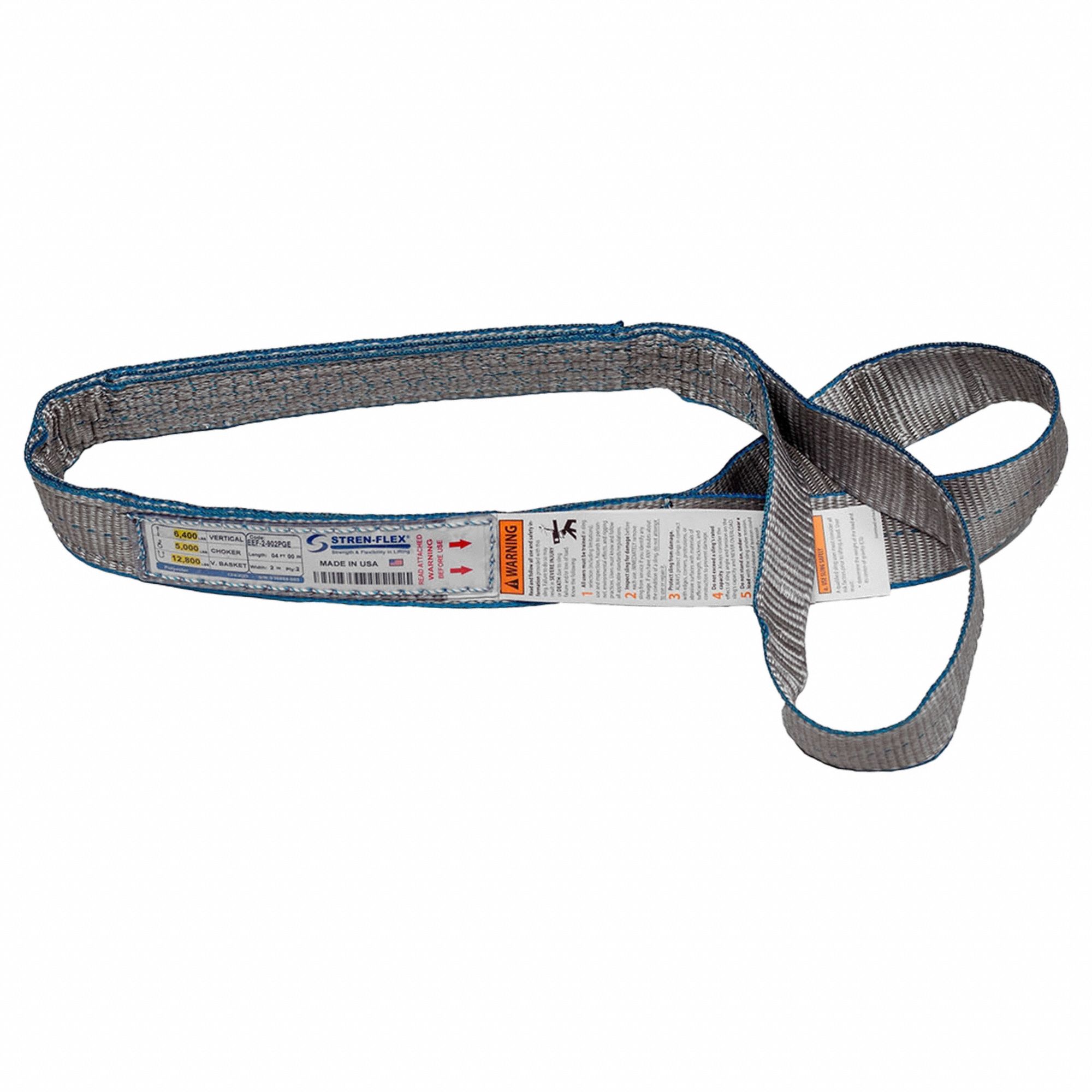 STREN-FLEX, Type 3, Polyester, Web Sling - 816JD7|EEF-4-906PGE-06 ...