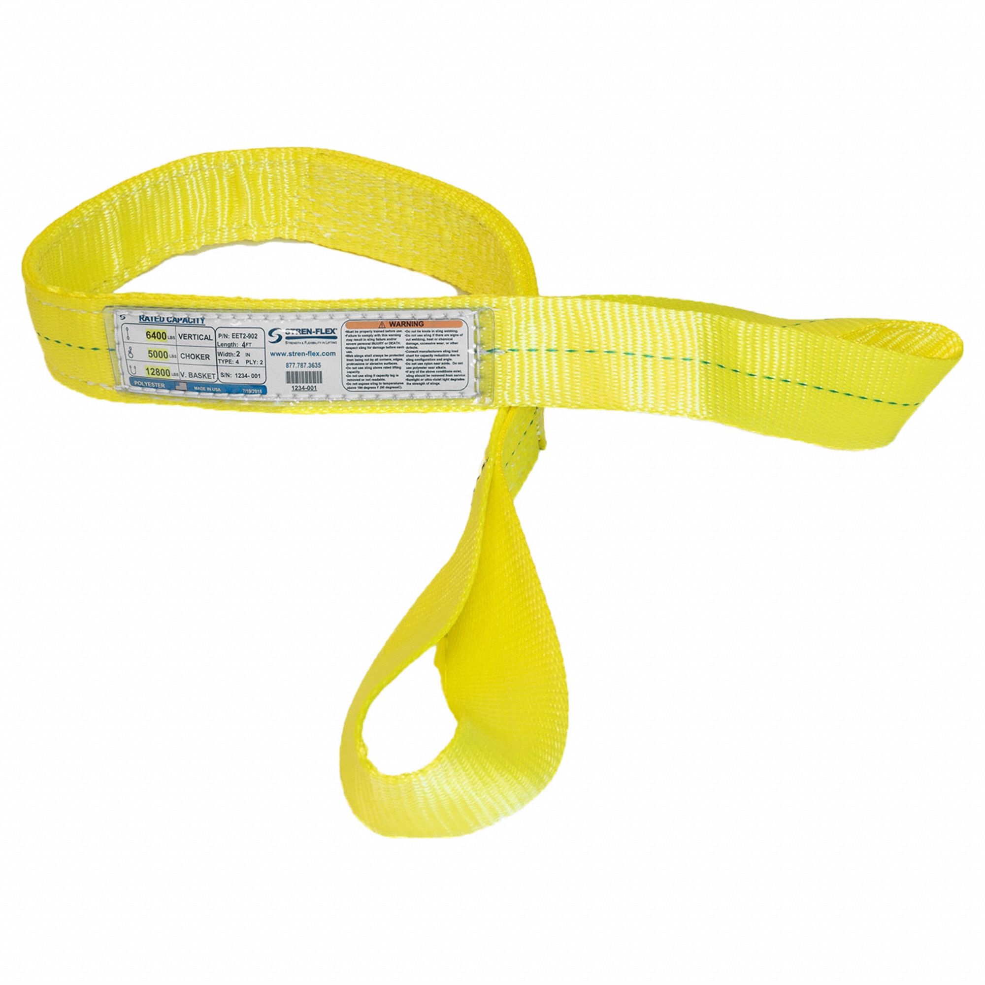 STREN-FLEX, Type 4, Polyester, Web Sling - 816GK1|EET-2-902PHV - Grainger