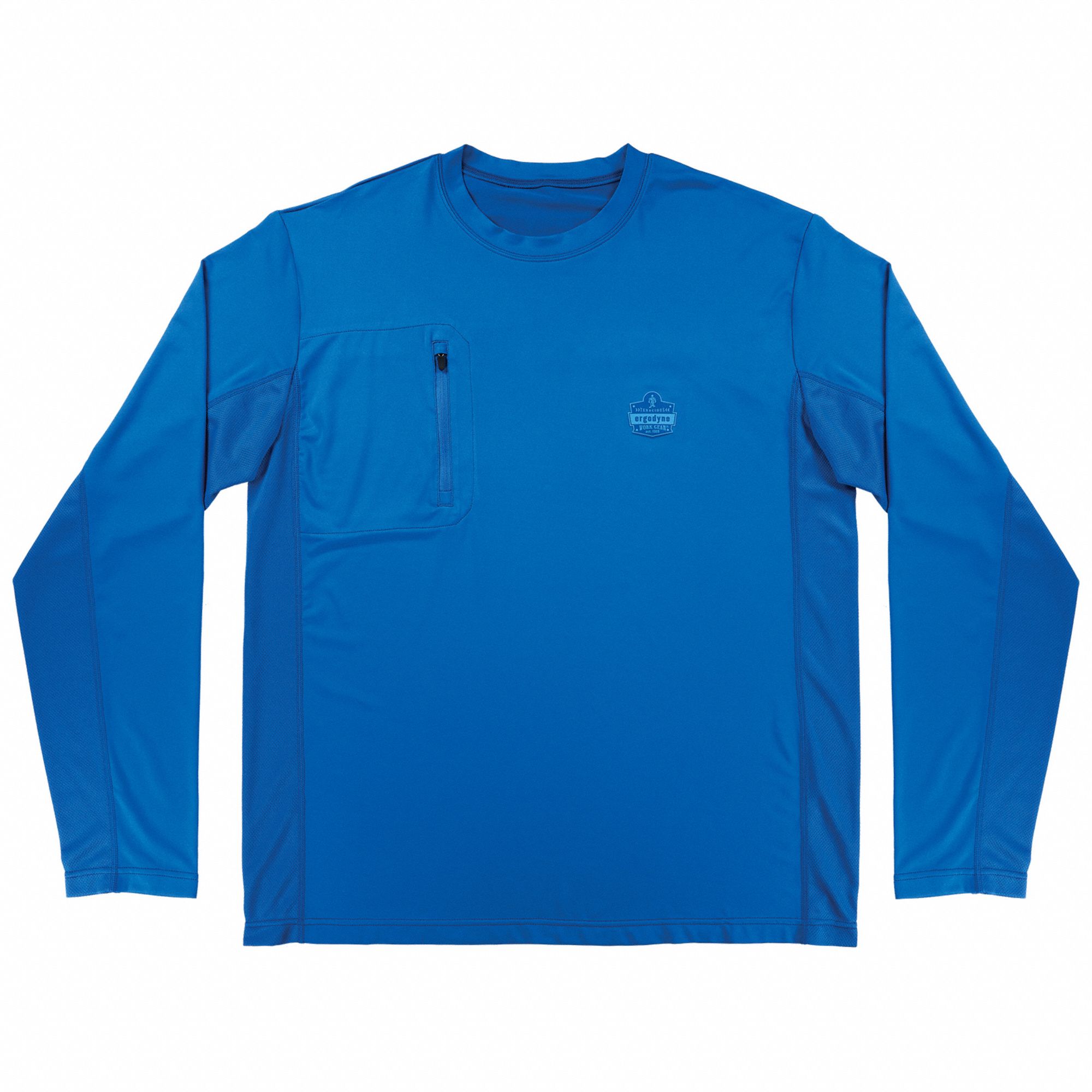 CHILL-ITS BY ERGODYNE UNISEX CHILL-ITS 6689 LONG SLEEVE SUN SHIRT, BLUE ...