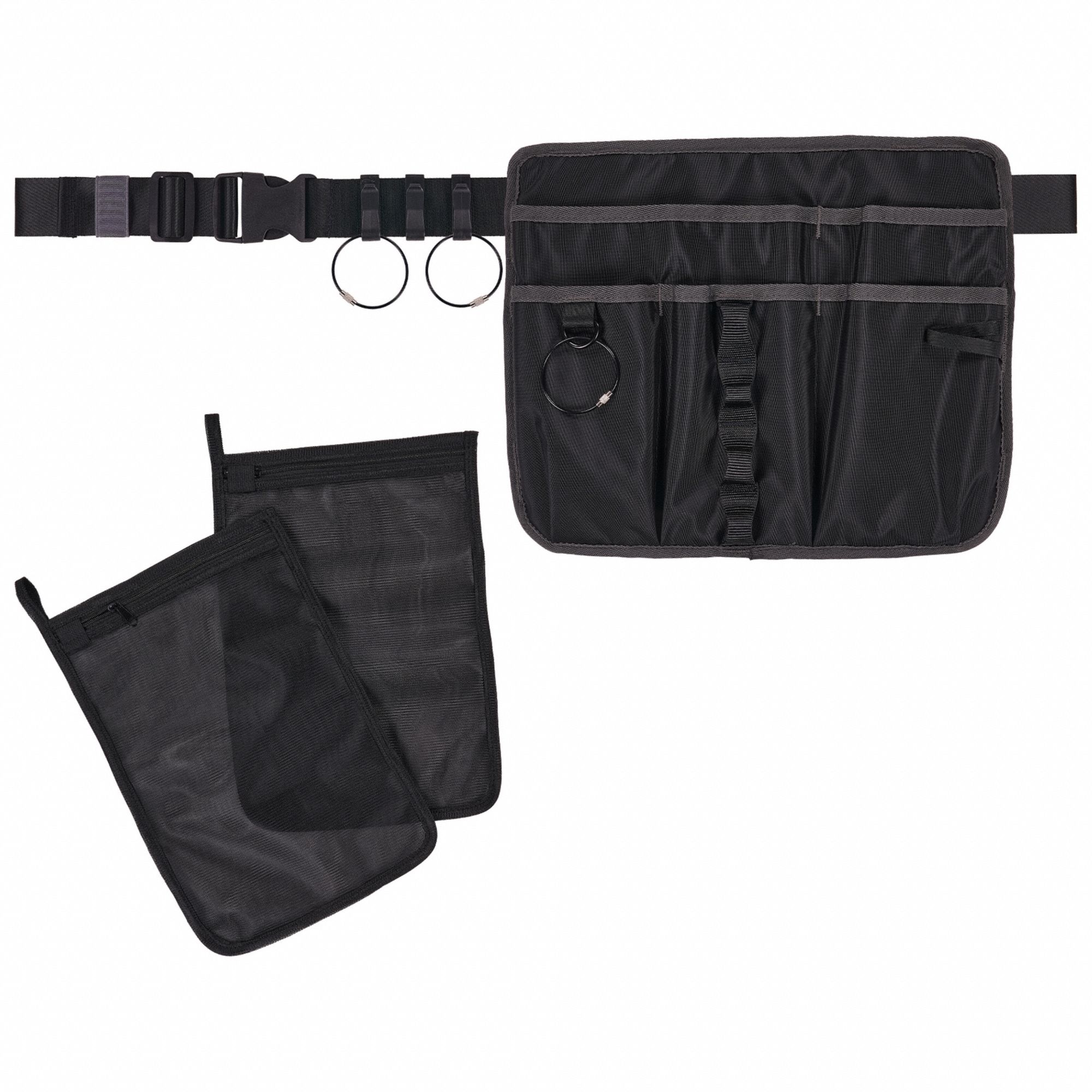 ARSENAL BY ERGODYNE CLEANING APRON POUCH,W/POCKETS,BLACK - Tool Belts ...