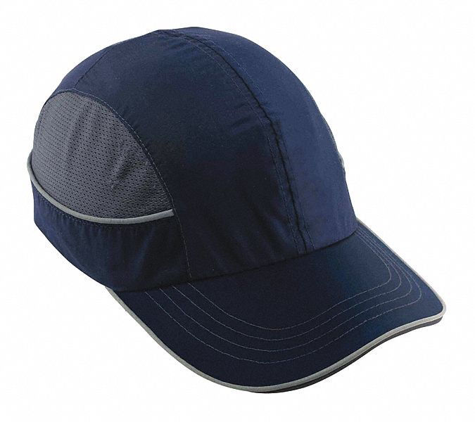 ERGODYNE BUMP CAP, VENTED, ABS, HOOK AND LOOP, LONG BRIM BASEBALL-STYLE ...
