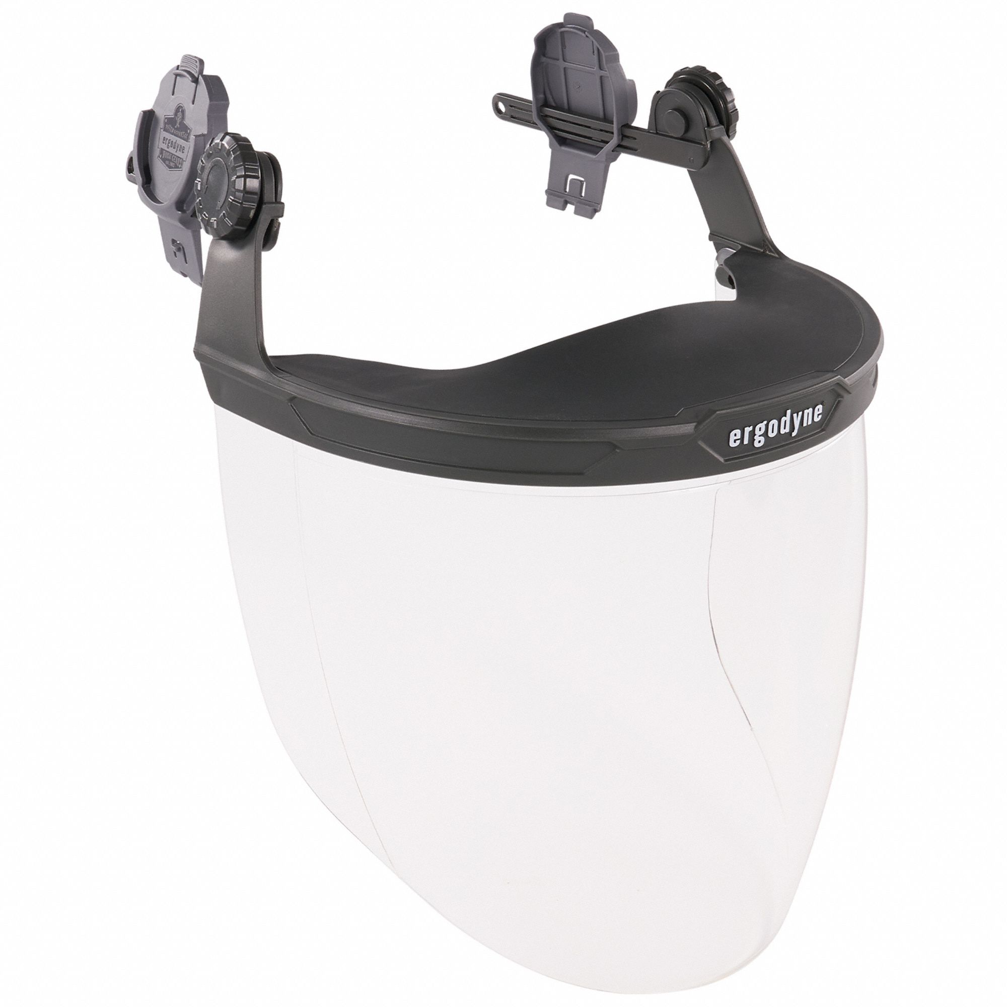 SKULLERZ BY ERGODYNE FACESHIELD,FOR HARD HAT,GRAY,CLEAR LENS - Face Shield Assemblies for Hard ...