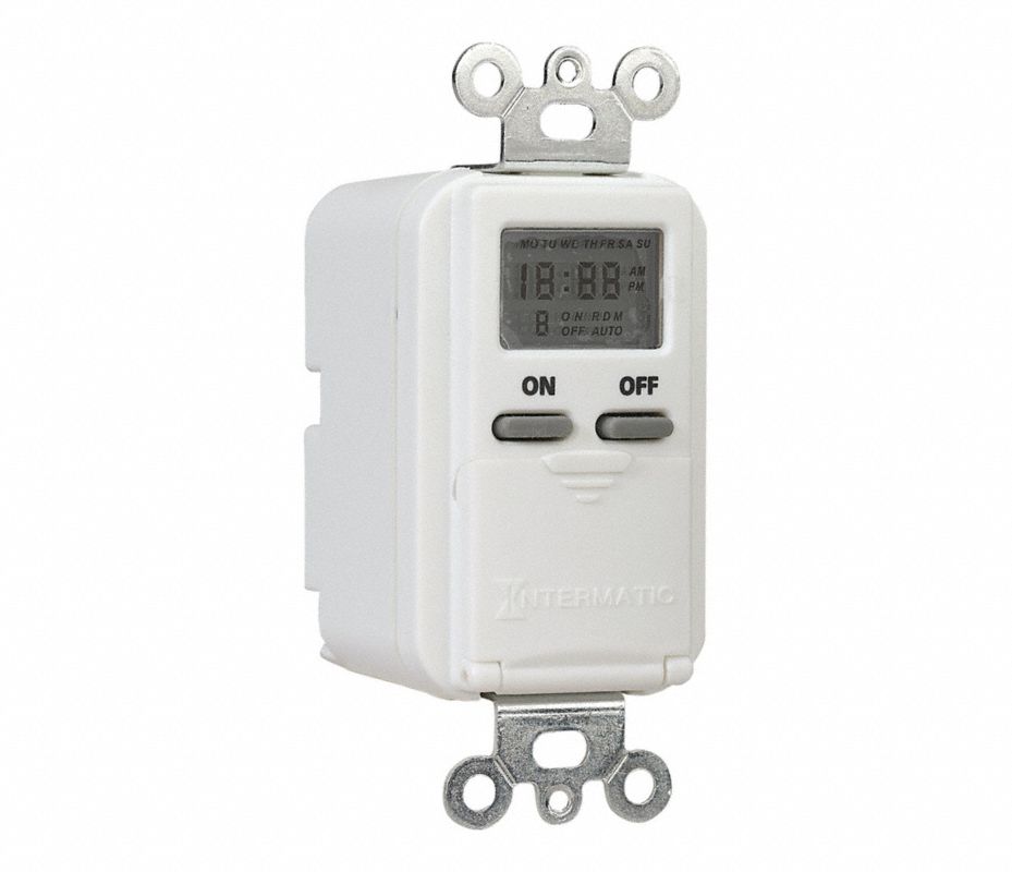 INTERMATIC Temp Interrupt Pared,L 6-5/16pulg,Blanco - Temporizadores de ...