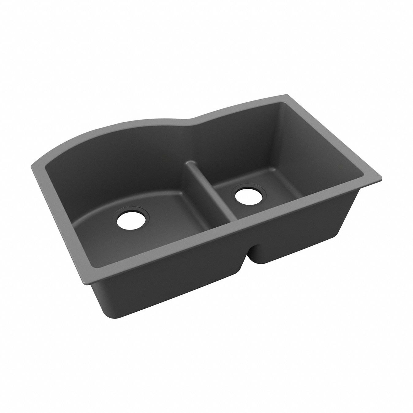 ELKAY, 33 in Overall Lg, 22 in Overall Wd, Sink - 877EY9|ELGHU3322RGT0 ...