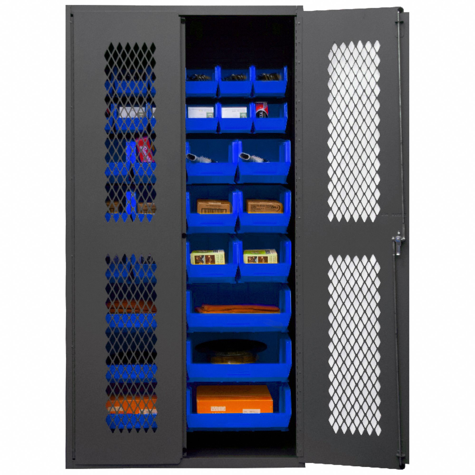 DURHAM MFG, 36 in x 24 in 72 in, 0 Shelves, Bin Cabinet - 36FA09|EMDC ...