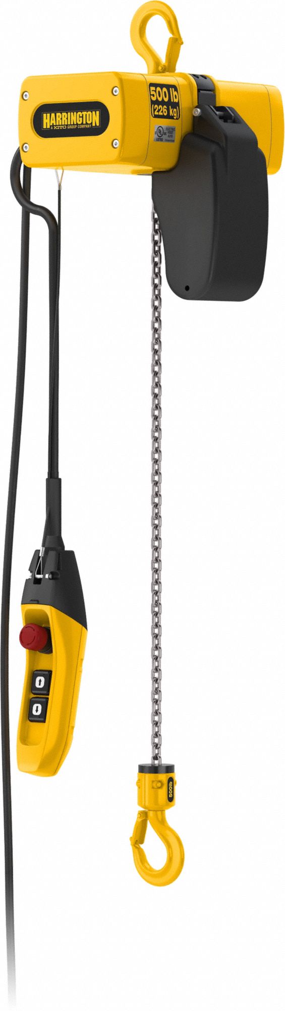 HARRINGTON, H4 - Heavy Duty, 230V AC, Electric Chain Hoist - 809UD4 ...