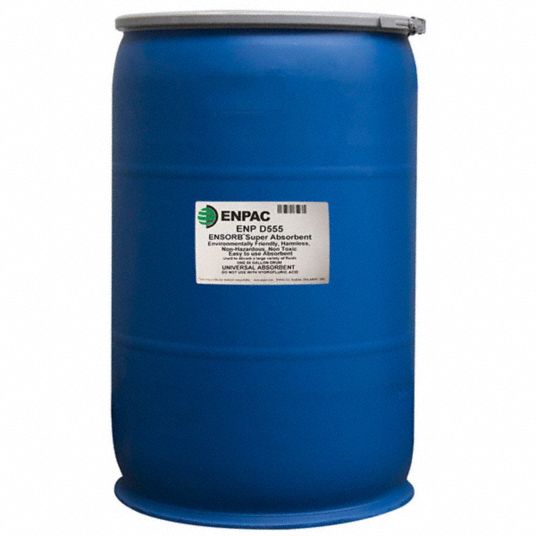 ENPAC, ENSORB Super Absorbent,55 gal. Drum - 59YV66|ENP D555 - Grainger