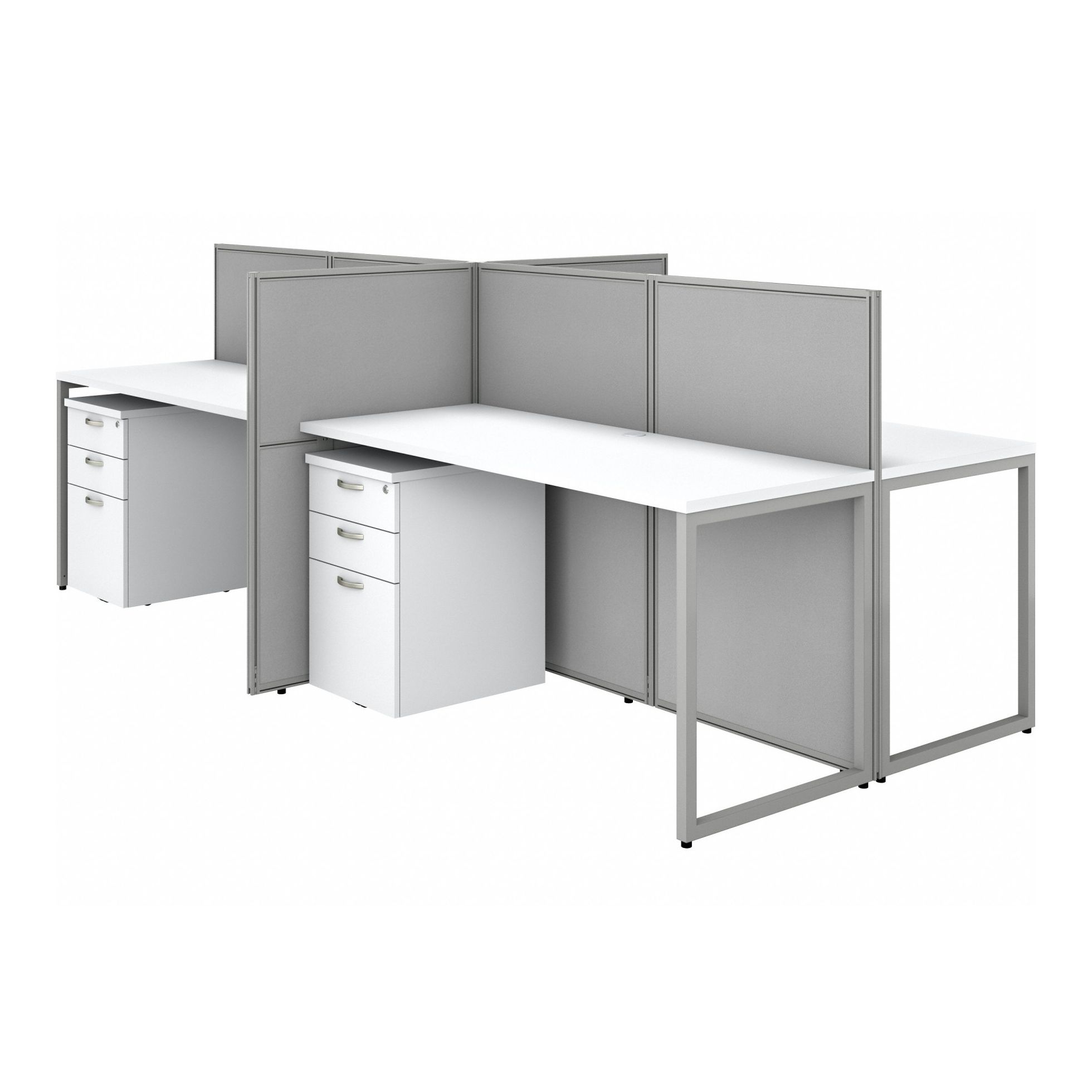 BUSH BUSINESS FURNITURE, 45 in Overall Ht, 119 in Overall Wd, Modular ...