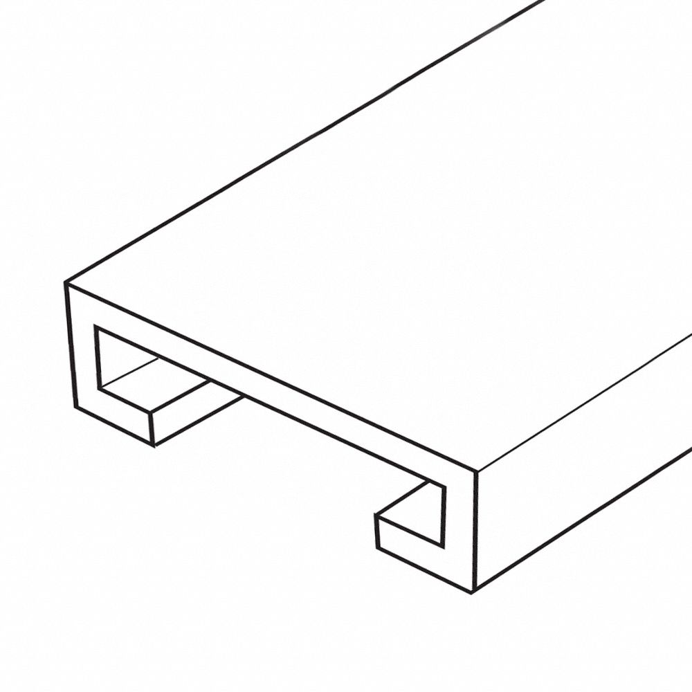 10 ft Overall Lg, 2 in Overall Wd, Polyethylene Snap-On - 892KH8 ...