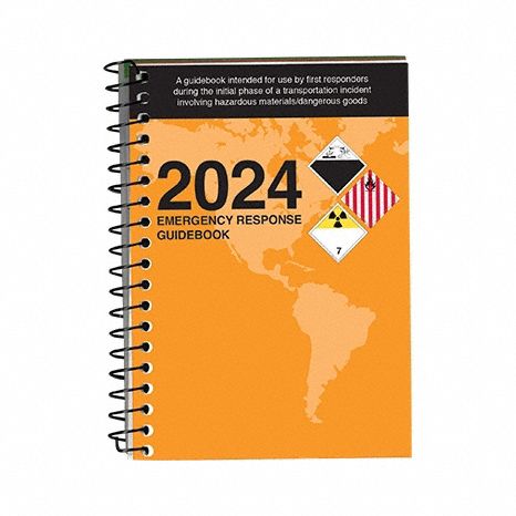 LABELMASTER, 2024 Emergency Response Guidebook, Spiralbound, Reference ...