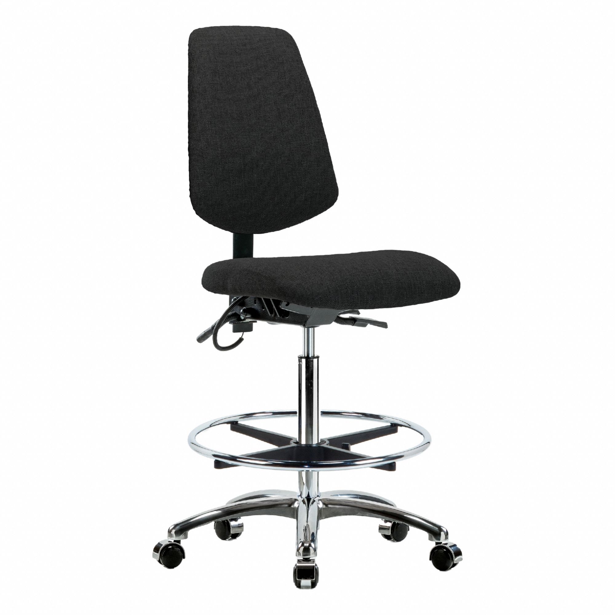 Fabric, Armless, ESD Task Chair - 376J97|BR-ESD-FHBCH-MB-CR-T1-A0-CF-EC ...