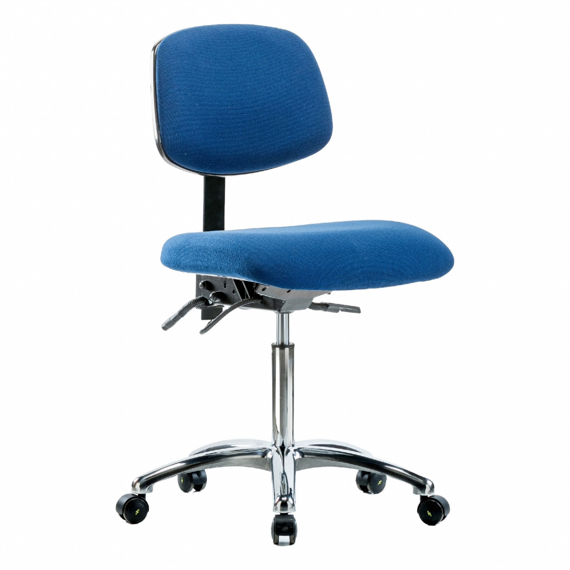 Fabric/Polyurethane, Armless, ESD Task Chair - 358F29|BR-ESD-FMBCH-CR ...