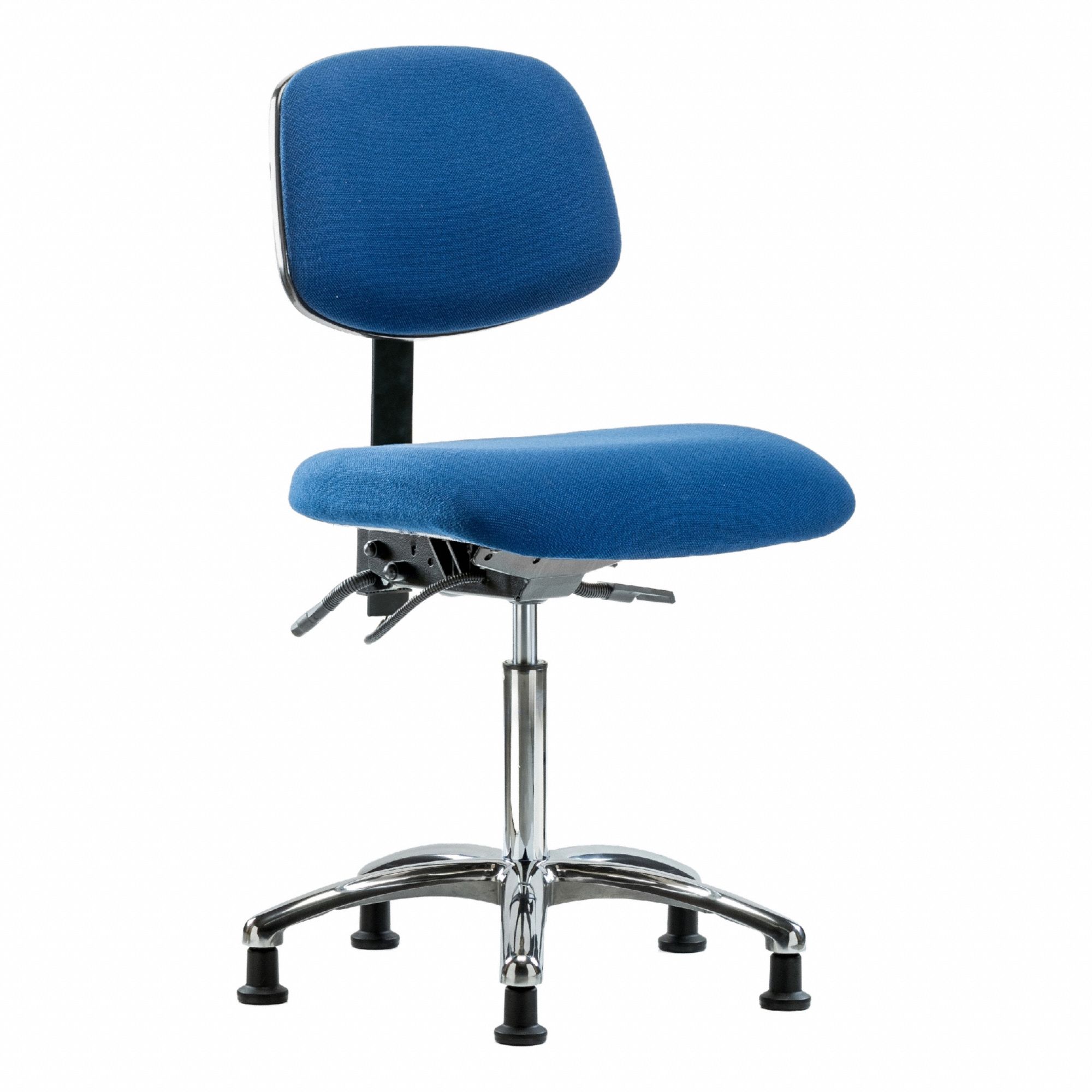 Fabric/Polyurethane, Armless, ESD Task Chair - 358F31|BR-ESD-FMBCH-CR-T1-A0-NF-EG-ESDBLU - Grainger