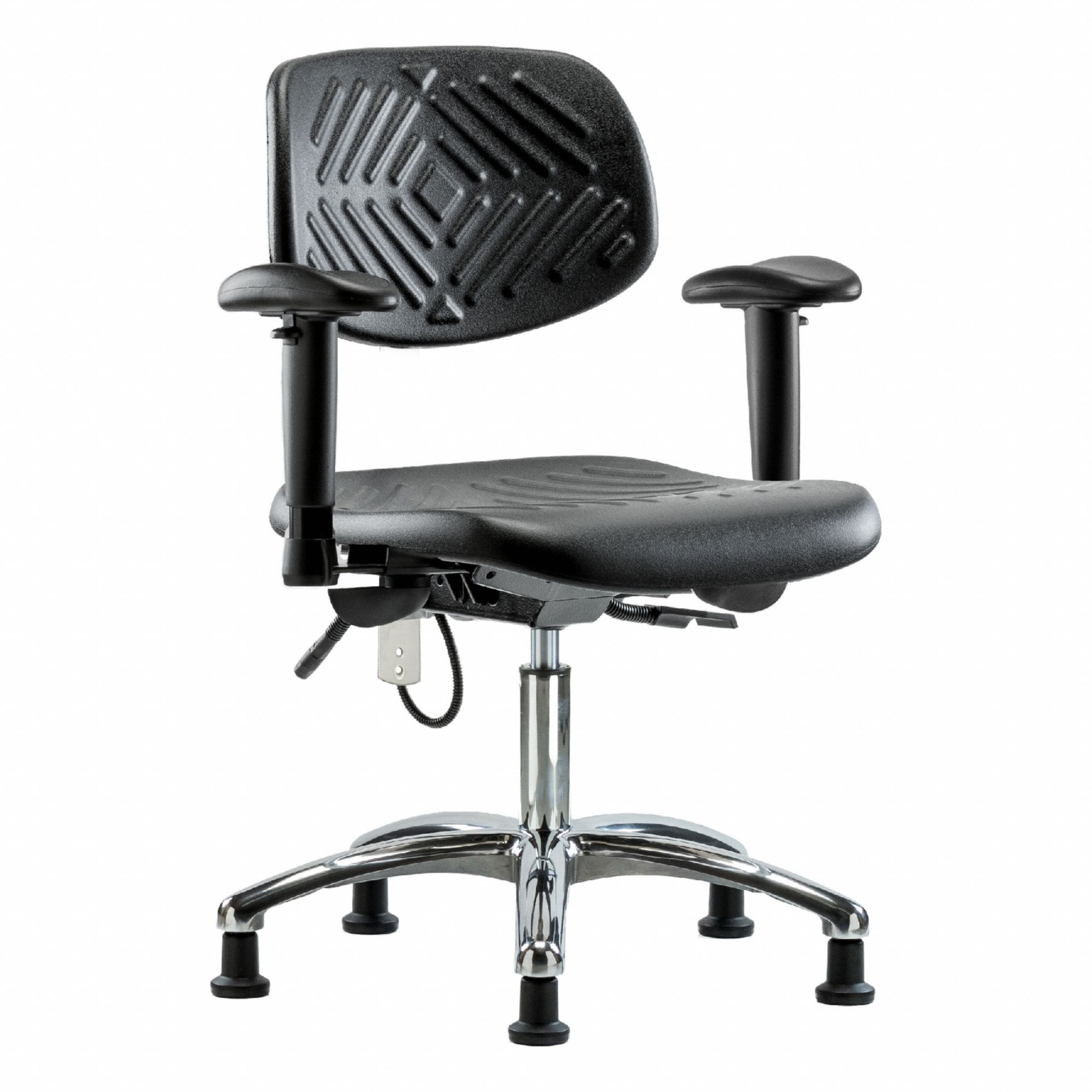 Polyurethane, Arms Included, ESD Chair - 359F85|BR-ESD-PDHCH-CR-T0-A1 ...