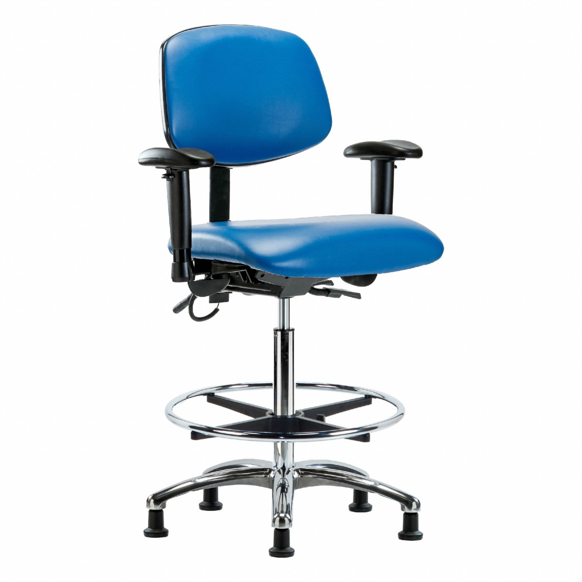 Polyurethane/Vinyl, Arms Included, ESD Task Chair - 358G28|BR-ESD-VHBCH ...