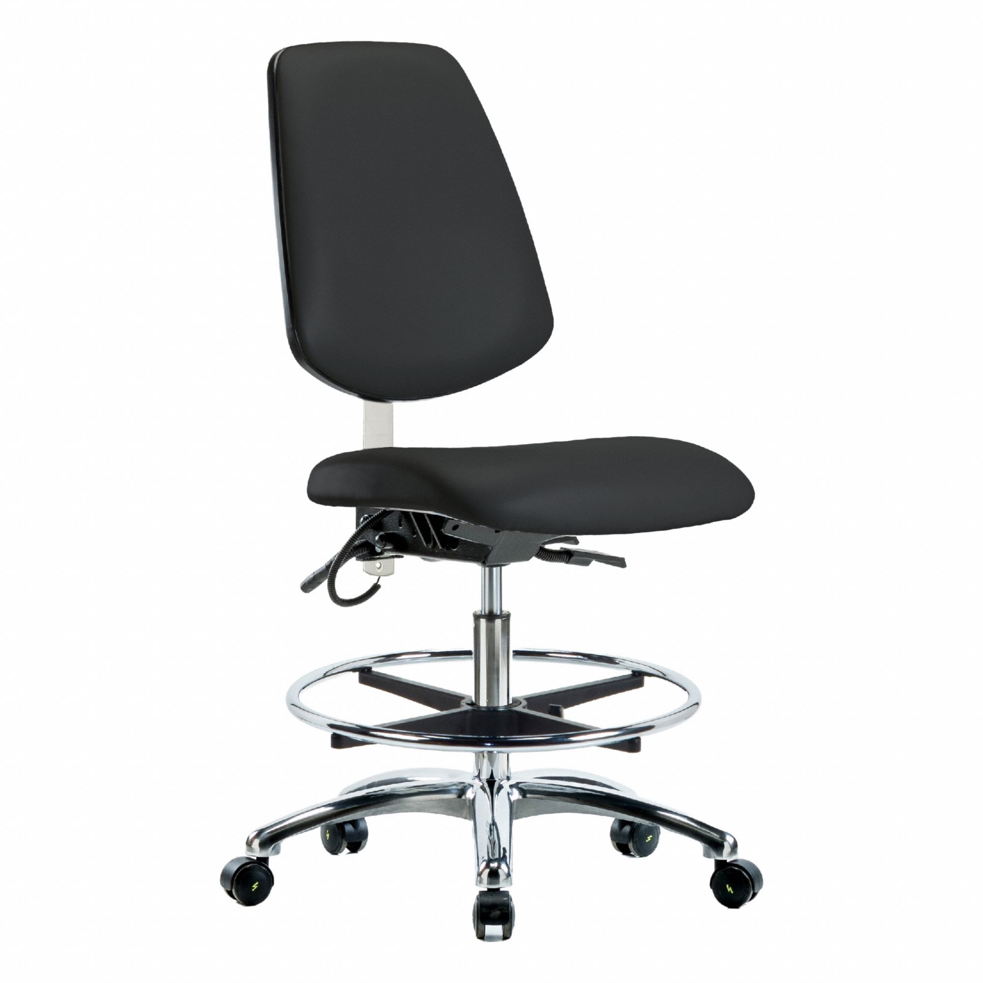 Vinyl, Armless, ESD Task Chair - 376K54|BR-ESD-VMBCH-MB-CR-T0-A0-CF-EC ...