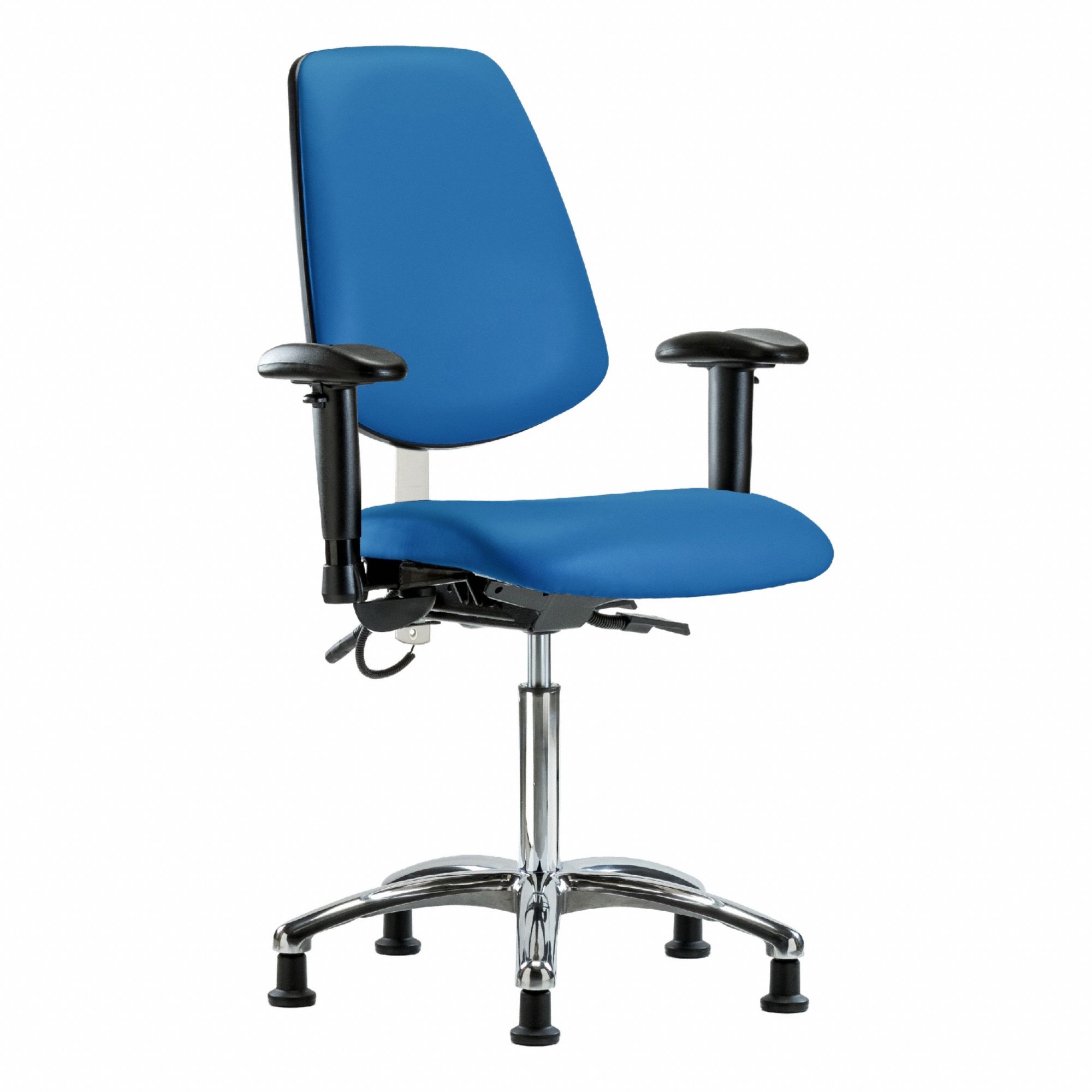 Vinyl, Arms Included, ESD Task Chair - 376K29|BR-ESD-VMBCH-MB-CR-T1-A1 ...