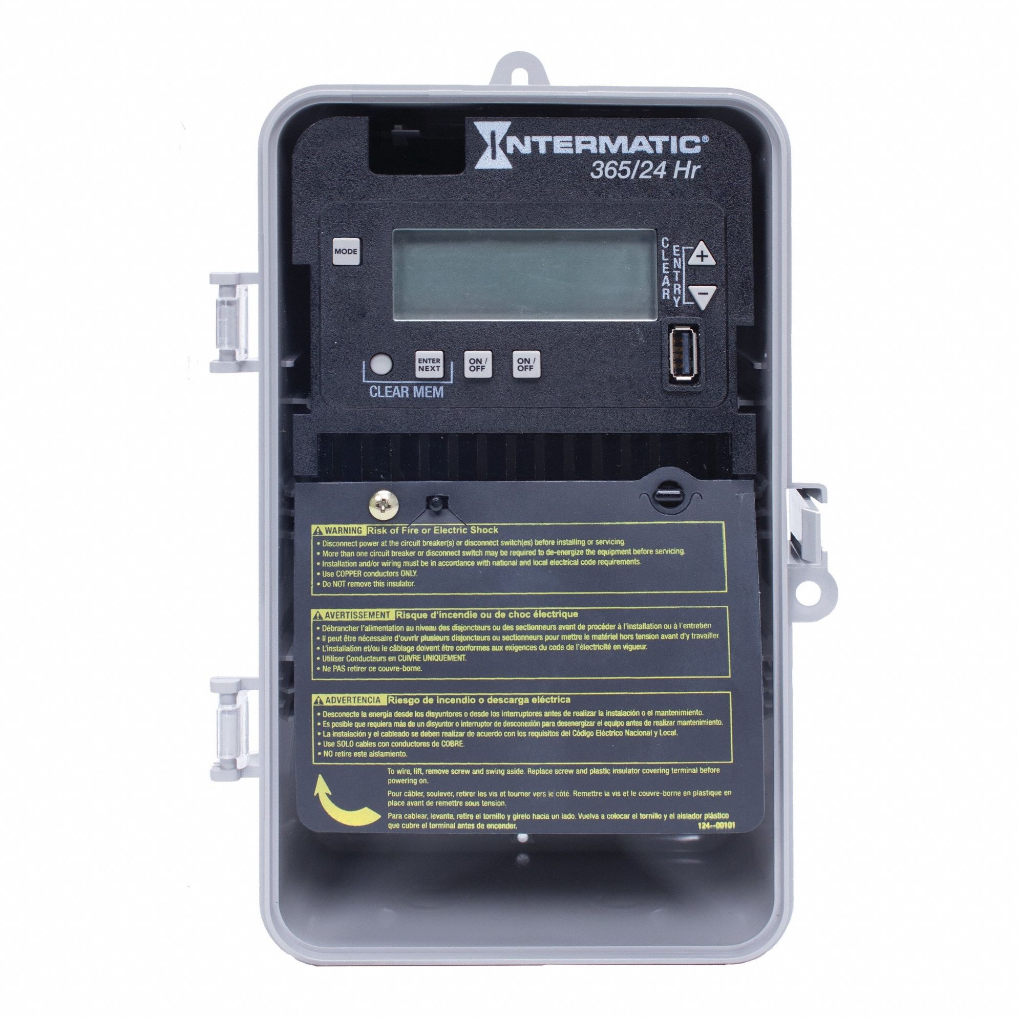 INTERMATIC, 24 hr, Not Astronomic, Electronic Timer - 52RU39|ET2125CP ...