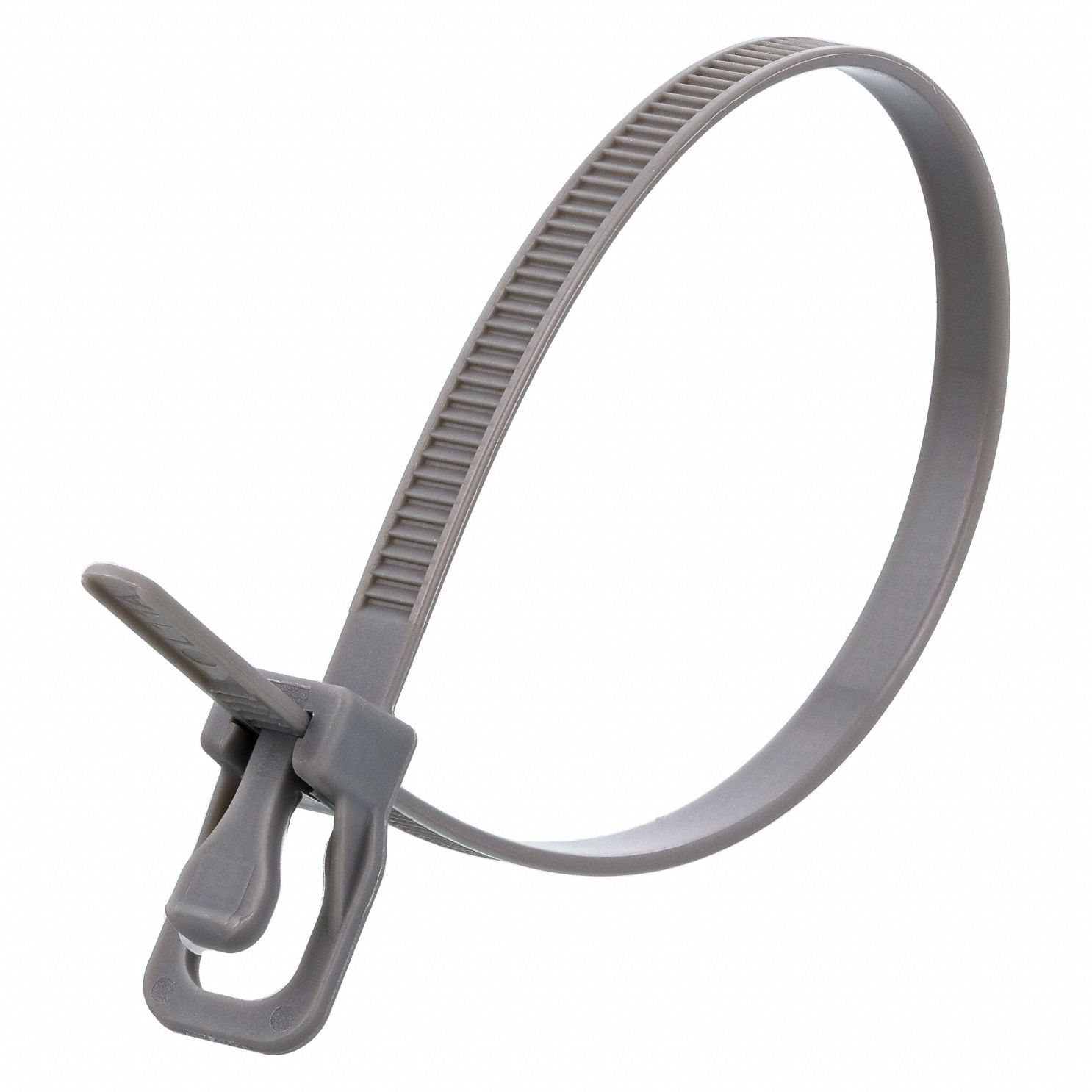 RETYZ, Gray, 10 in Lg, Releasable Cable Tie - 800EC6|EVT-S10GY-TA ...
