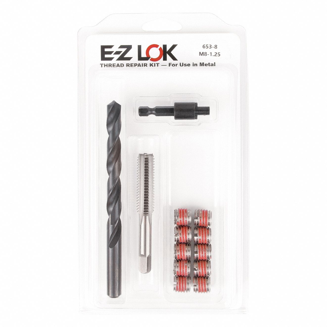Std Wall, M8-1.25 Int Thrd Sz, Self Locking Thread Insert - 807TL8|EZ ...