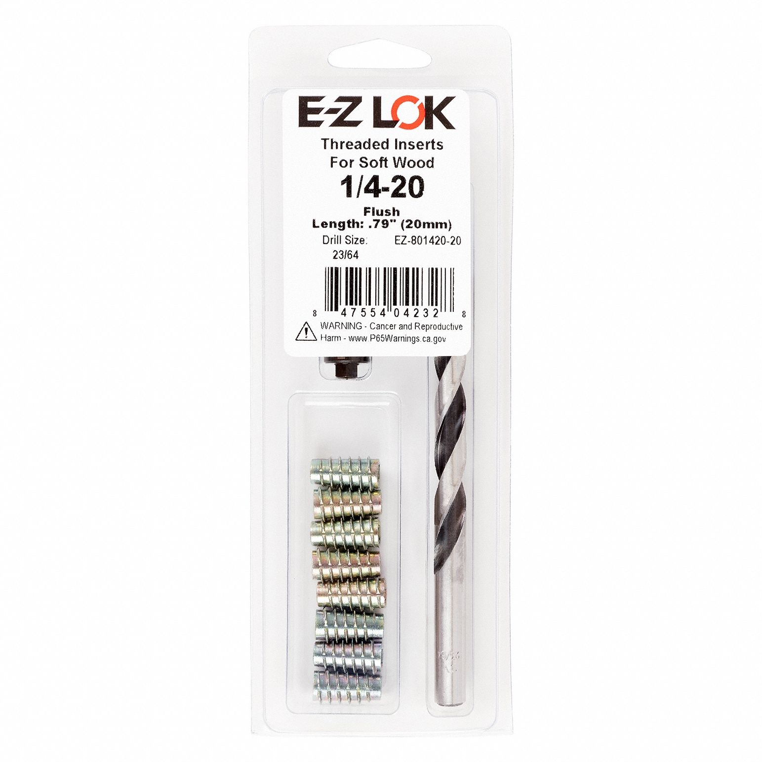 0.25 in Dia, Zinc, Thread Repair Kit - 807TY3|EZ-801420-20 - Grainger