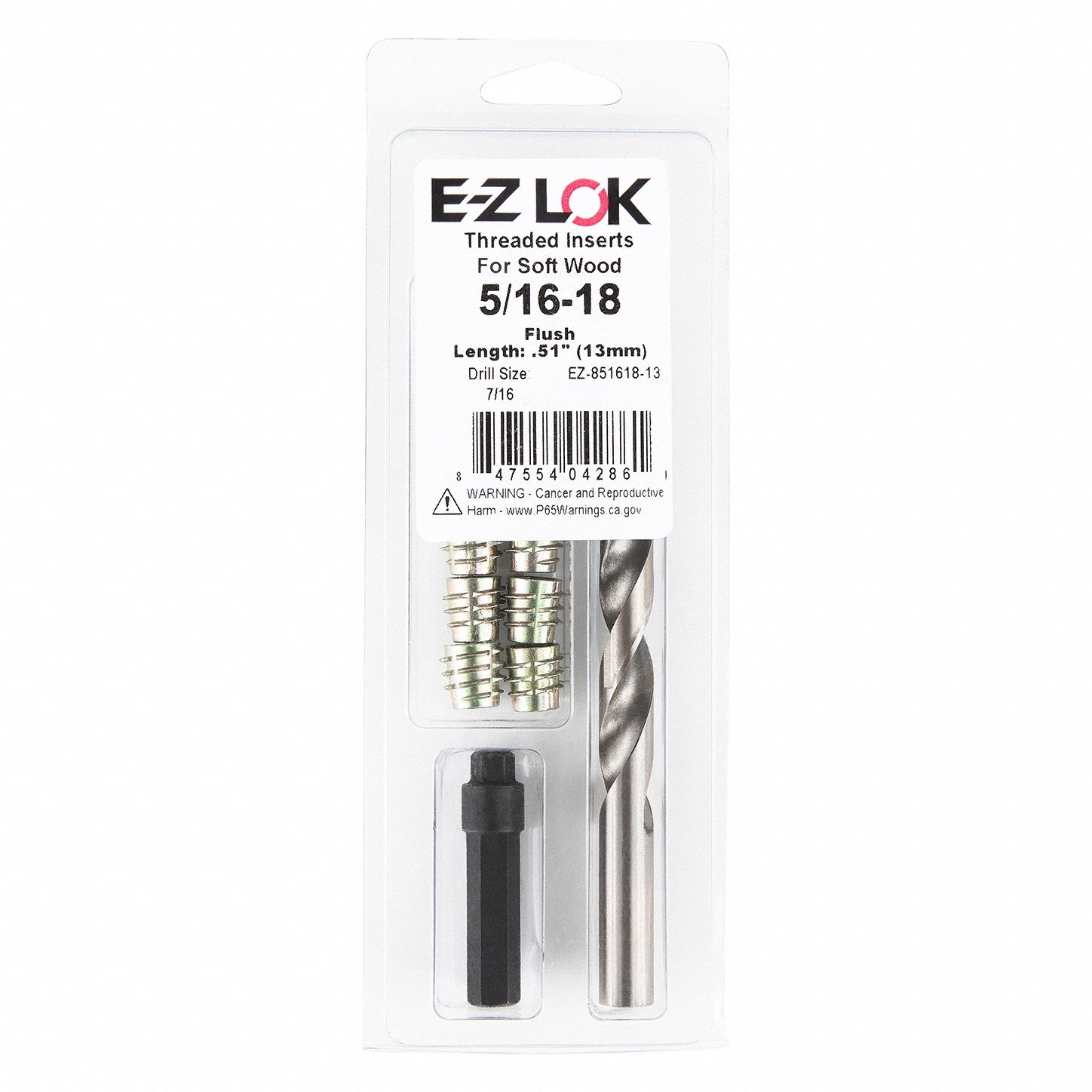 0.31 in Dia, Zinc, Thread Repair Kit - 807TY6|EZ-851618-13 - Grainger