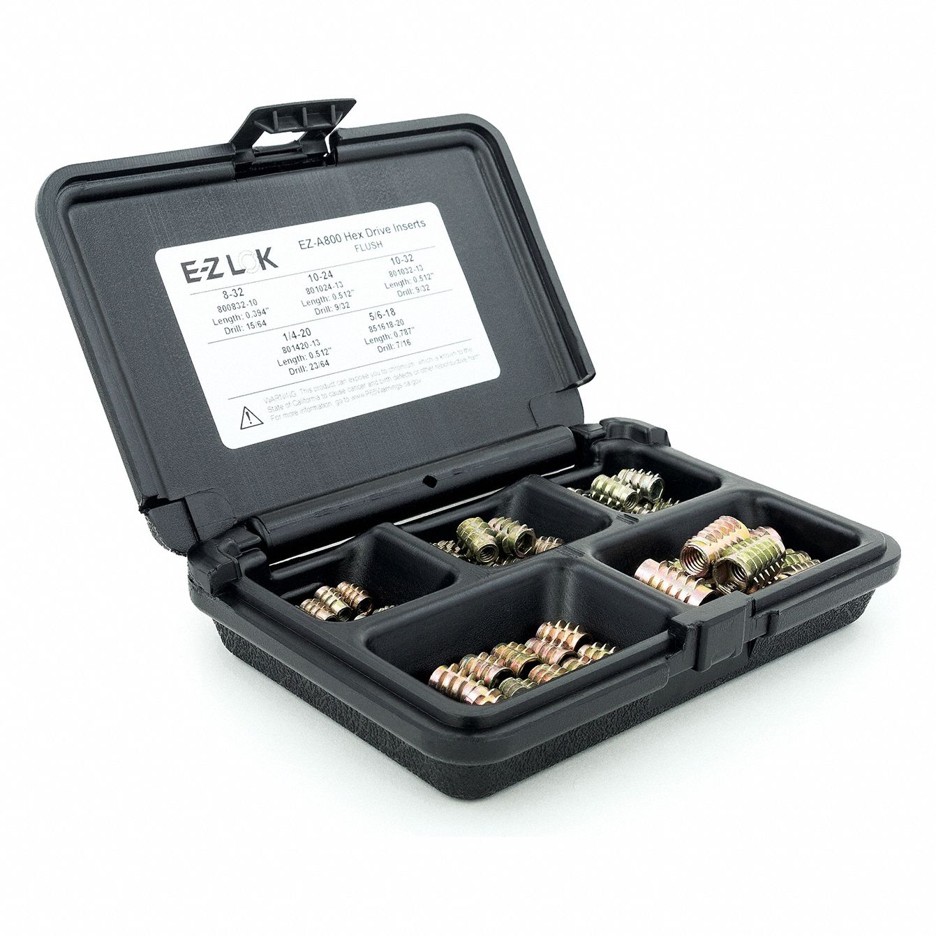 0.272 in_0.429 in_0.453 in_0.563 in Dia, Zinc, Thread Repair Kit ...