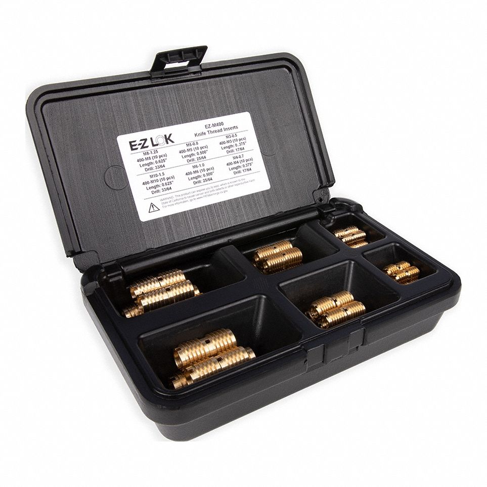 8.3 mm_11.5 mm_15.1 mm Dia, Brass, Thread Repair Kit - 807TV8|EZ-M400 ...