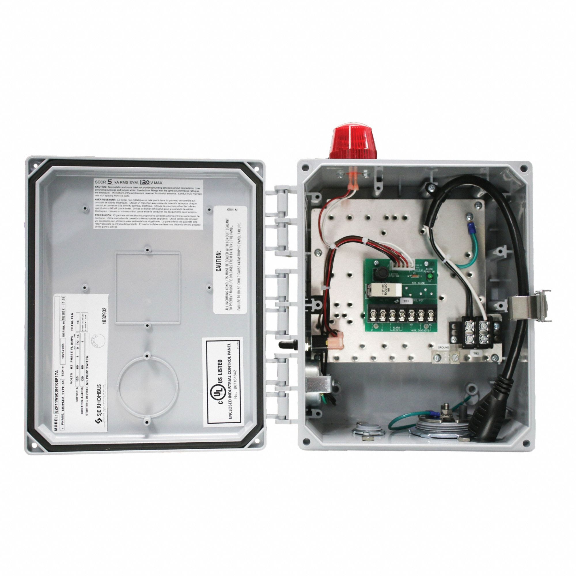 SJE-RHOMBUS, Simplex, Single Phase, Control Panel - 859P69|1041184 ...