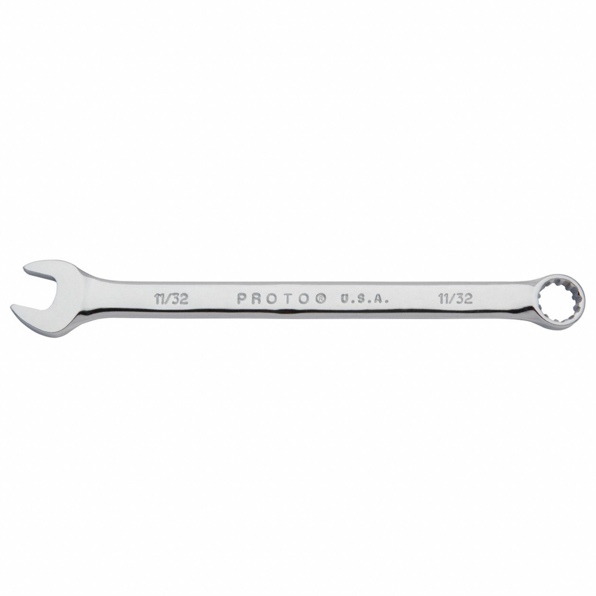 PROTO, Alloy Steel, Chrome, Combination Wrench - 19C584|J1211SPL - Grainger