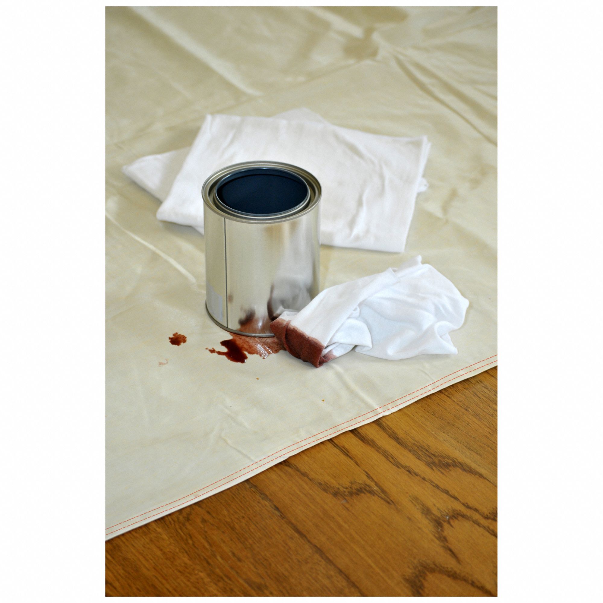 TRIMACO Leakproof and Slip Resistant Drop Cloth: 4 ft Lg, 12 ft Wd, PVC ...
