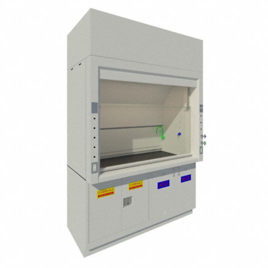 INSTOCK, Fume Hood Ceiling Enclosure, 33 in Overall Wd, Fume Hood ...