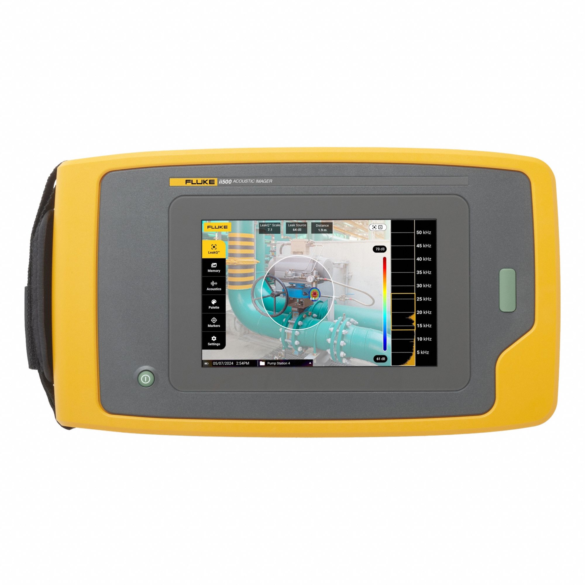 FLUKE, 133.1 dB Max Acoustic Measurement, 7 in Display Size, Acoustic ...