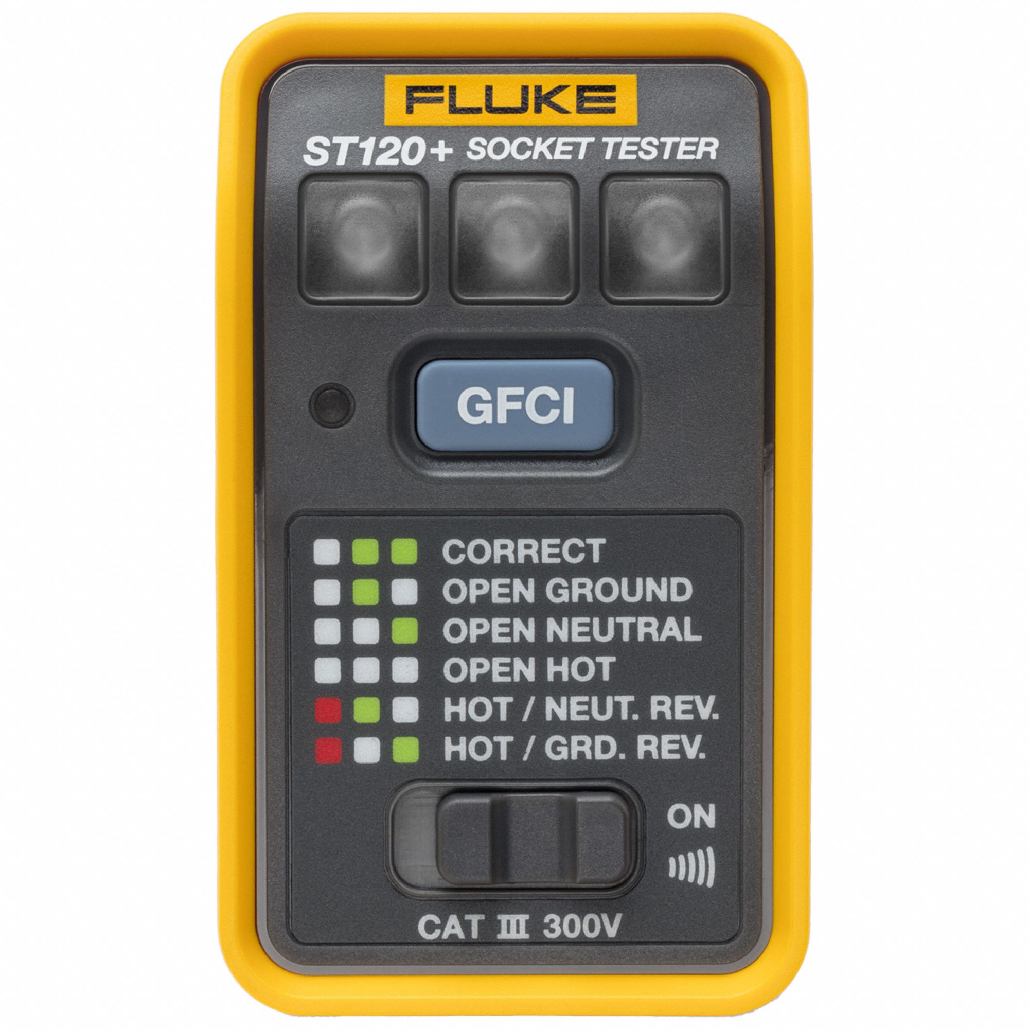 FLUKE, GFCI Testers/Receptacle Testers, ST120+, Socket Tester - 800D56 ...