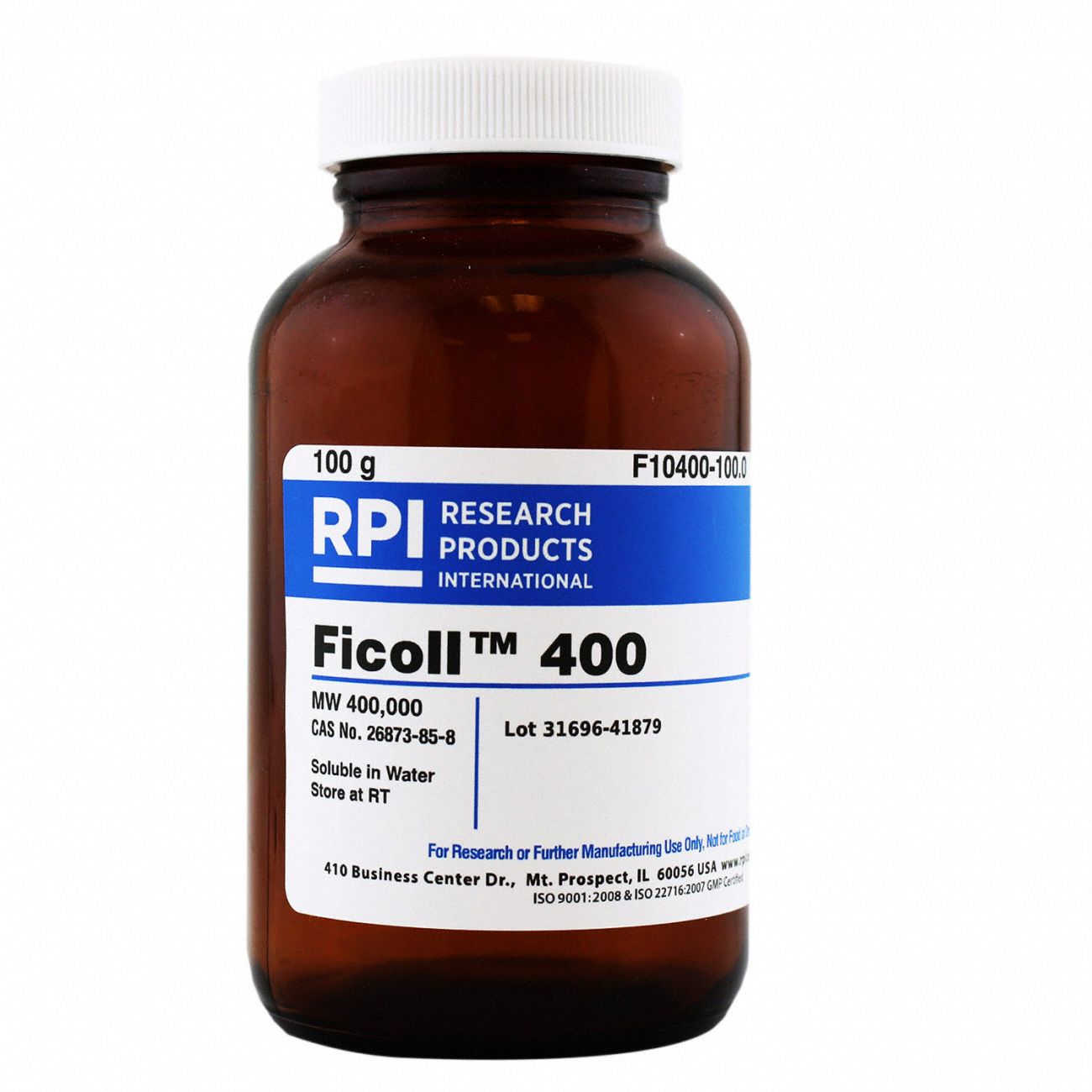 Lab, 100 g, Ficoll 400 - (Polysucrose 400) - 31FY26|F10400-100.0 - Grainger